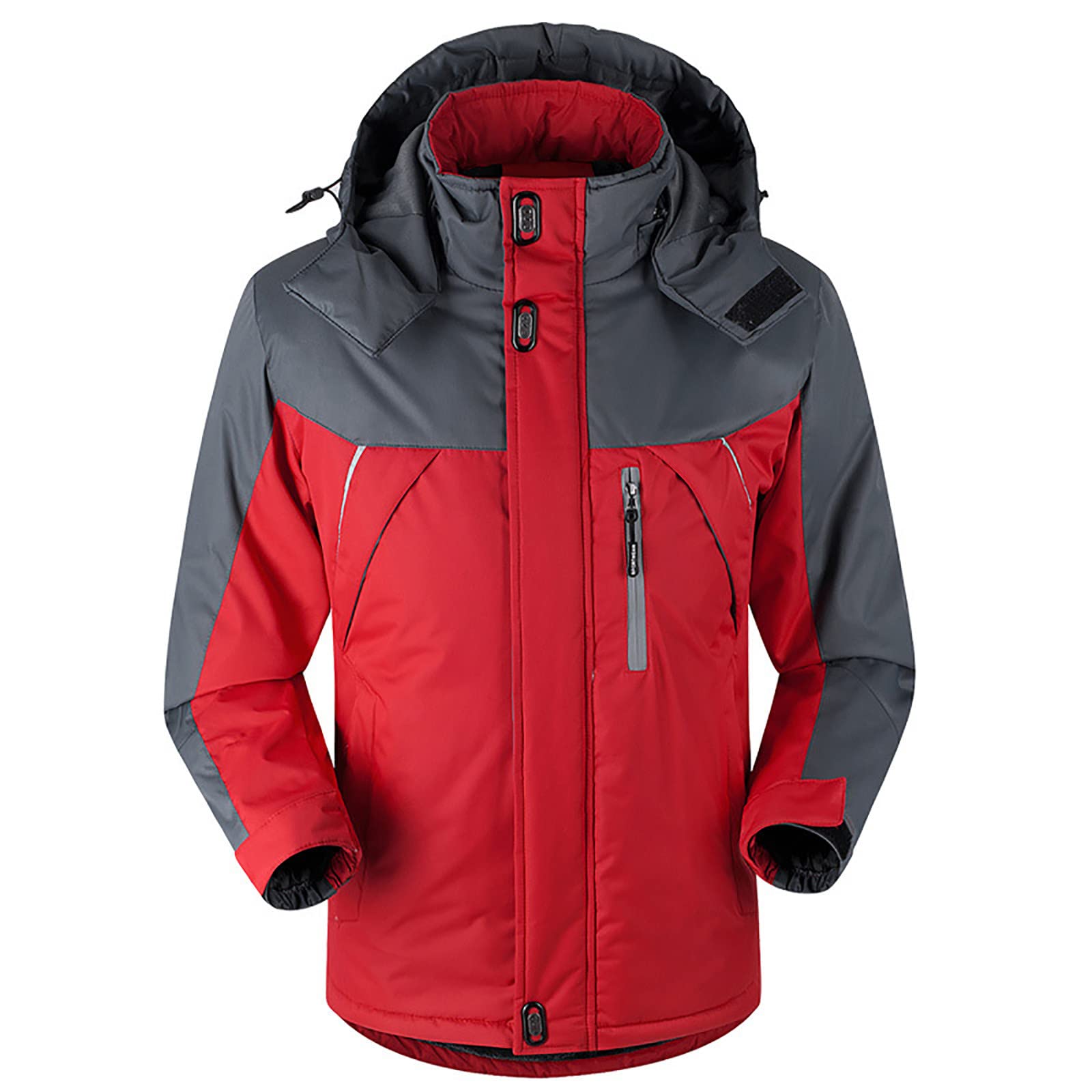 SHOPESSA Womens Fall Jackets Color Block Waterproof Jacket Hooded Windproof Jacket Fall Windbreaker Coat sales today clearance today deals prime cute fall sweaters plus size