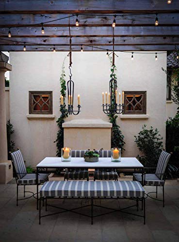 MagicPro Solar String Lights, 15 LED Light Bulbs Solar String Light Waterproof Heavy Duty Outdoor Solar Lights 44 Ft for Garden Yard Deck Warm White