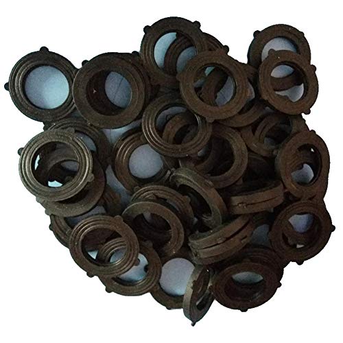 50 Pieces Garden Hose Rubber Washers Seals Garden Hose Washers Use for Garden Hose and Water Faucet Hose Washers Ring Hose Gaskets Self-Locking Tabs Keep Washer Firmly Stay in The Fitting