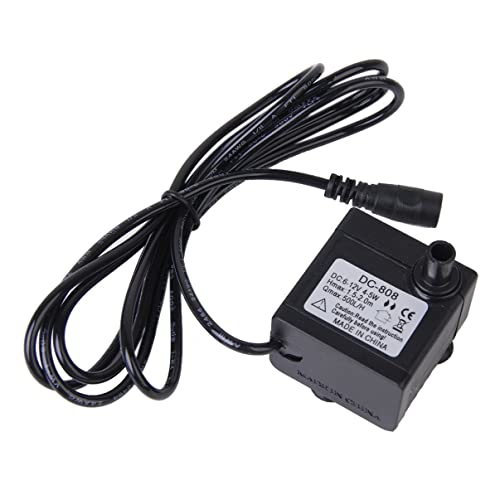 Eioflia Mini Water Pump Waterproof Small Sinking Pump Low Noise Garden House Watering Tool DC 6-12V 5W.