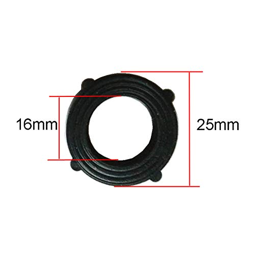 50 Pieces Garden Hose Rubber Washers Seals Garden Hose Washers Use for Garden Hose and Water Faucet Hose Washers Ring Hose Gaskets Self-Locking Tabs Keep Washer Firmly Stay in The Fitting