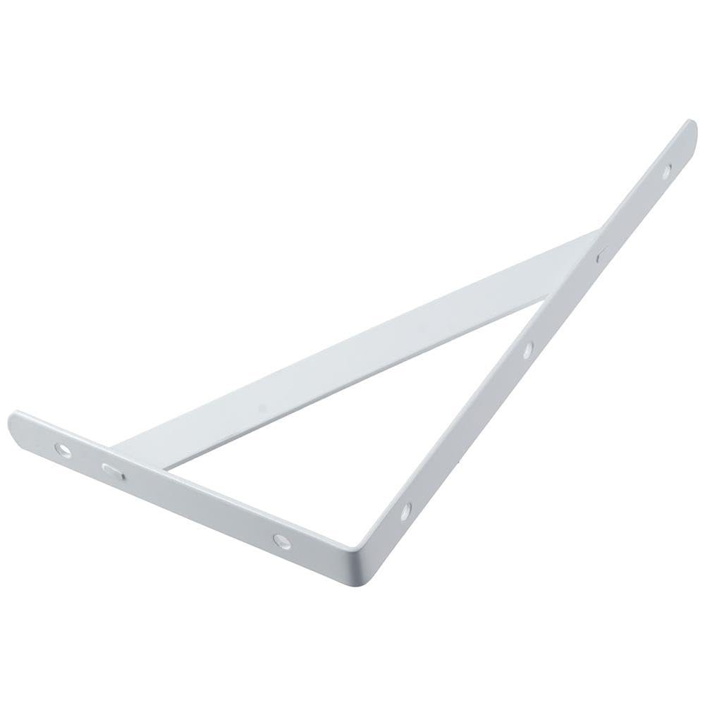 Urjumpea 10 Pack Shelf Brackets 5 inches x 8 inches Heavy Duty Metal Shelf Supports 90 Degree Triangle Wall Mount Angle L Bracket Floating Shelf Brackets with Screws