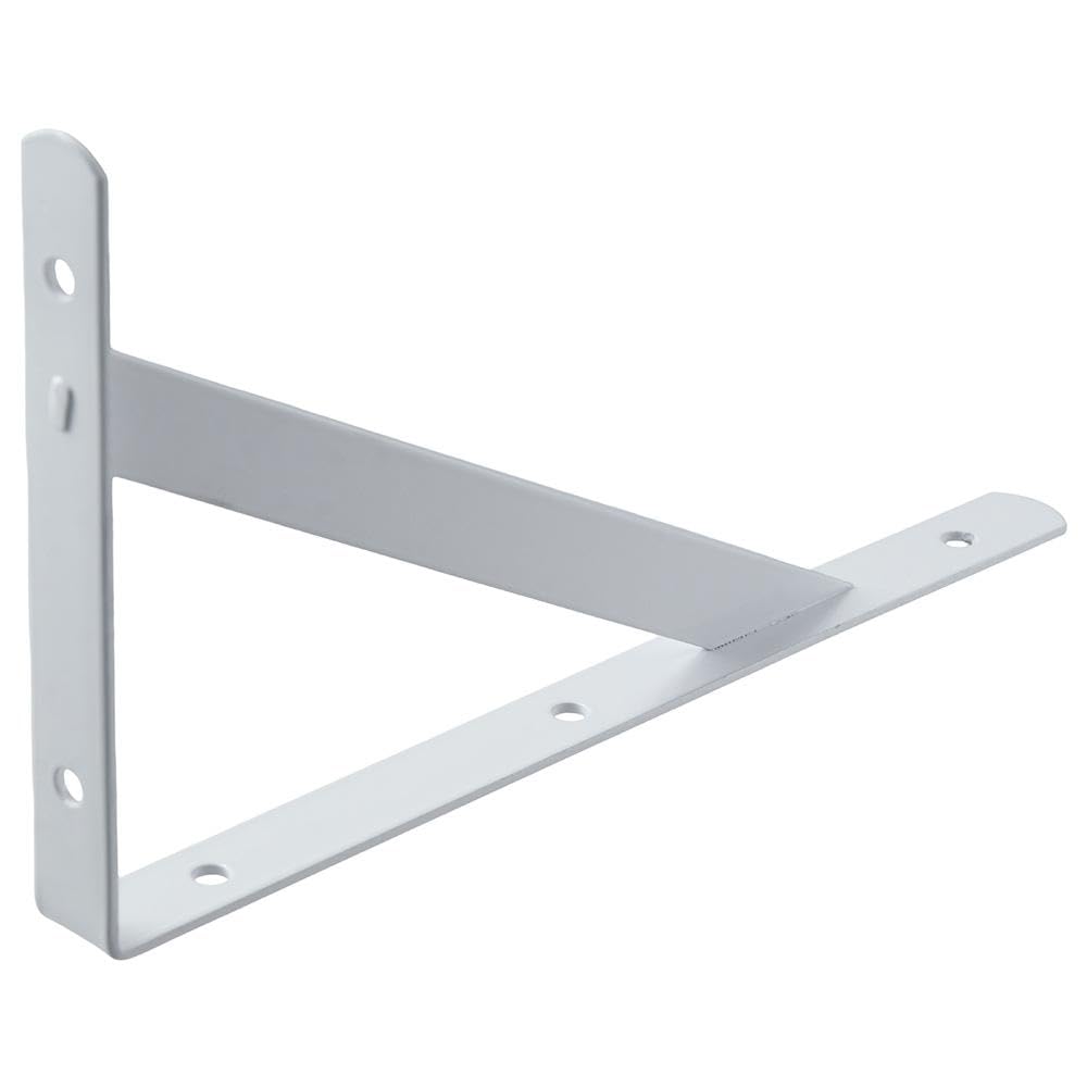 Urjumpea 10 Pack Shelf Brackets 5 inches x 8 inches Heavy Duty Metal Shelf Supports 90 Degree Triangle Wall Mount Angle L Bracket Floating Shelf Brackets with Screws