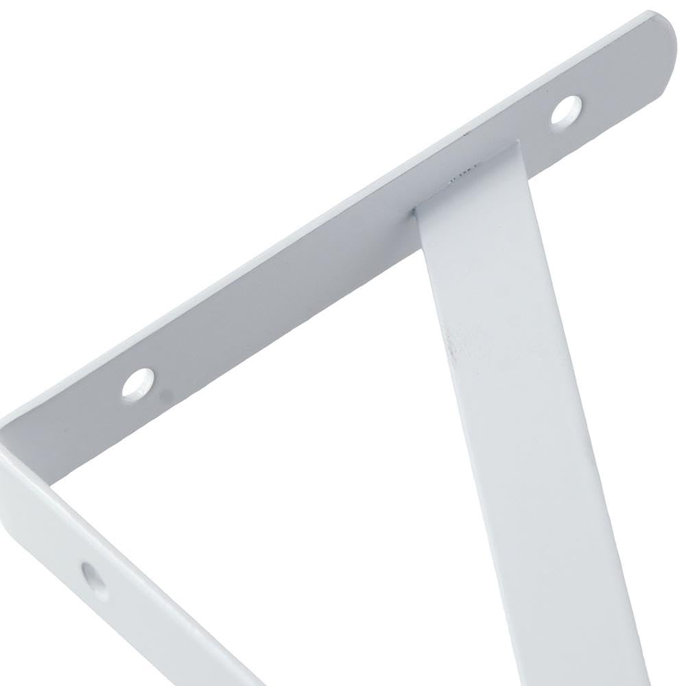 Urjumpea 10 Pack Shelf Brackets 5 inches x 8 inches Heavy Duty Metal Shelf Supports 90 Degree Triangle Wall Mount Angle L Bracket Floating Shelf Brackets with Screws