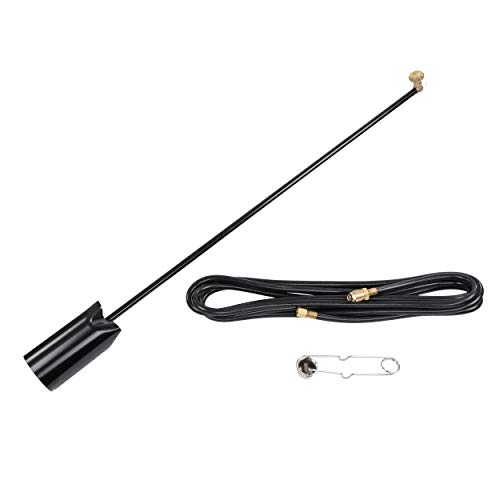 BISupply Weed Burner Stick, 37in - 500K BTU Weed Burner Landscaping Torch Propane Weeder with Hose and Flint Striker