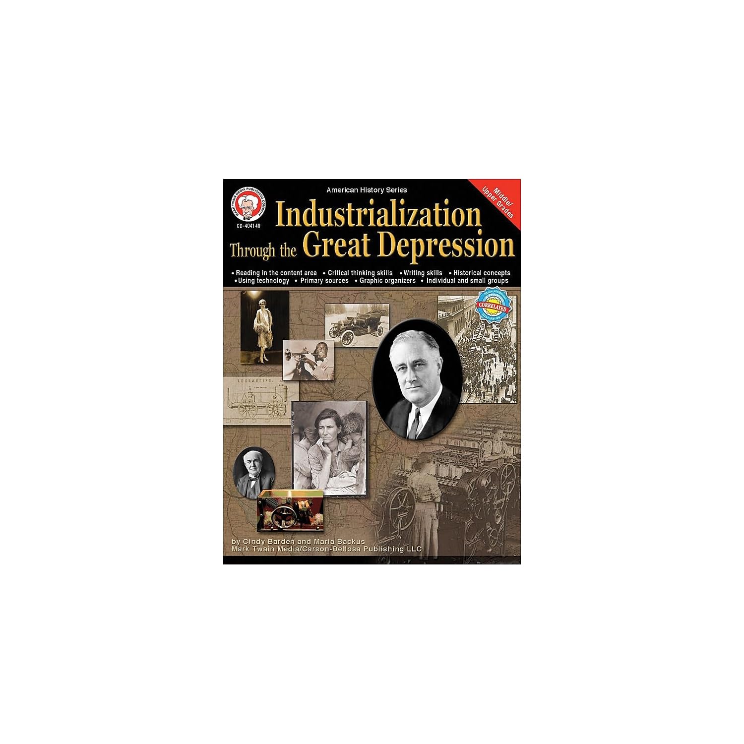 Mark Twain American History Textbooks, Grades 6-12, The Dust Bowl, Roaring 20s, Henry Ford, and Industrialization Through the Great Depression ... Curriculum (American History Series)
