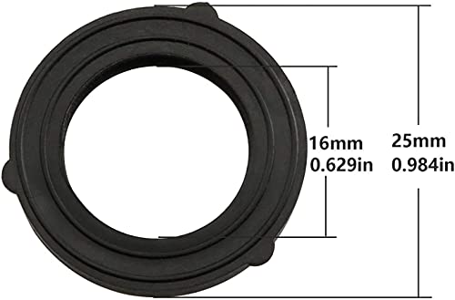 Longdex Garden Hose Washers 20PCS Flat Rubber Seal Gasket for Garden Shower Hose Water Faucet Spray