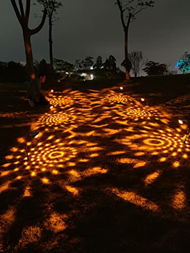 Solar Pathway Lights 2 Pack IP65 Outdoor Garden Waterproof Path Lights, 2 Modes with Auto On/Off Landscape Lights for Lawn Yard Walkway Driveway Holiday Decoration Lighting