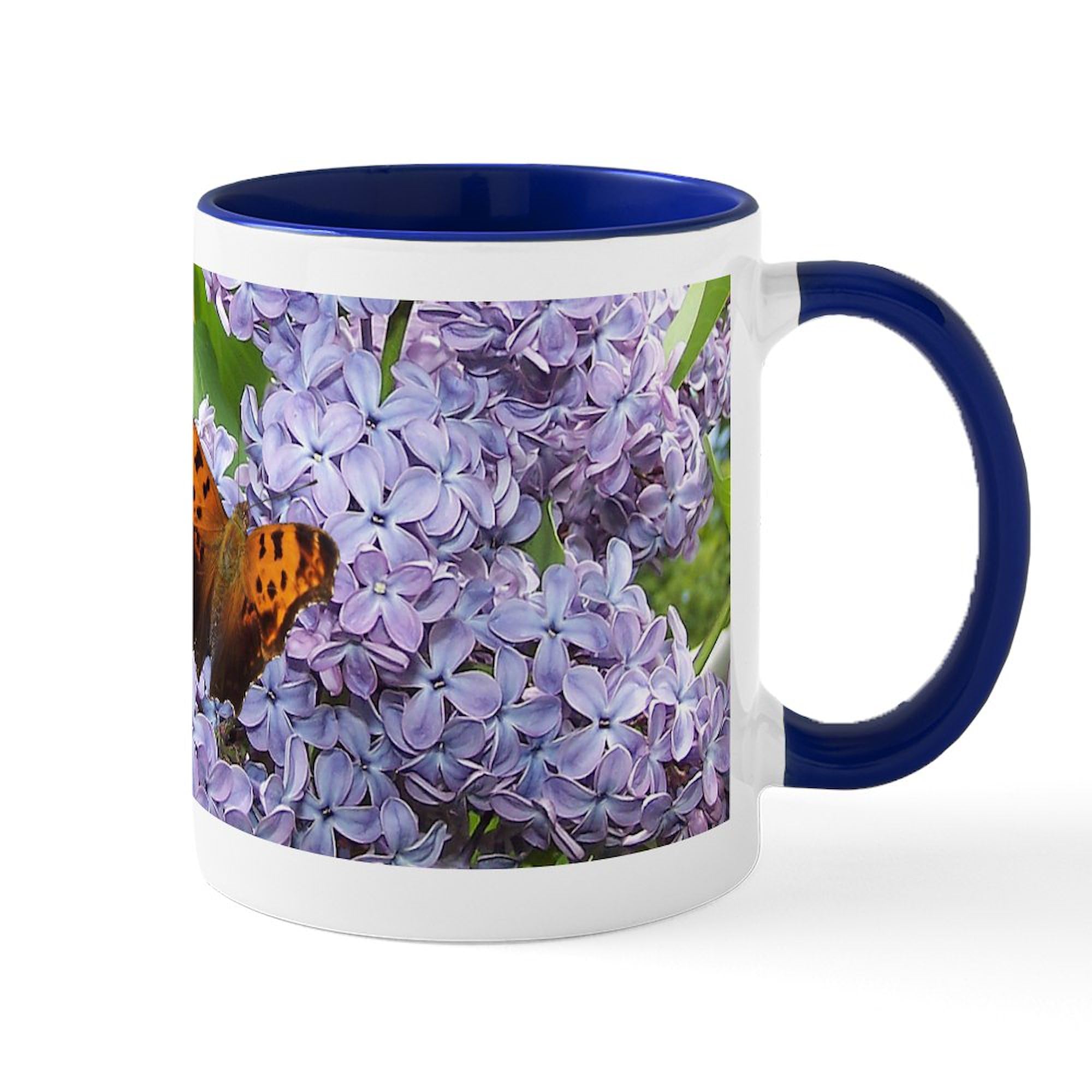 CafePress Blue Lilac Mug Ceramic Coffee Mug, Tea Cup 11 oz