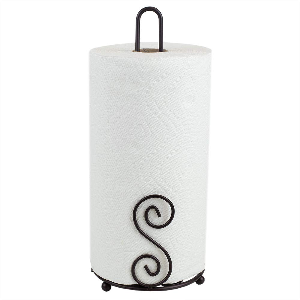 Home Basics PH10655 14 Inch Bronze Color Paper Towel Holder