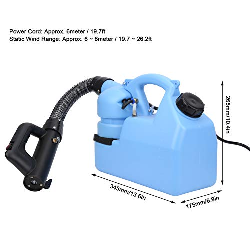 Electric Fogger Sprayer, Fogger Sprayer, Adjustable Spray Volume Portable 8L 850W for Communities Garden(US standard 110V)