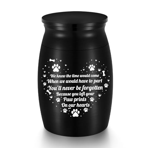 Small Urn for Pet Ashes 3 Inches Mini Urns for Dog Ashes Memorial Ashes Keepsake Urn for Ashes Aluminum Mini Urn for Ashes Cremation Urns for dog Ashes Holder