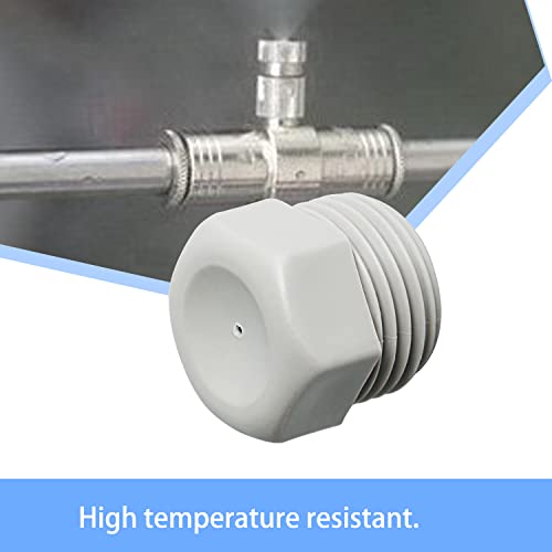 Aopin Garden Lawn Misting Nozzles PP 2mm / 0.079" Atomizing Mister Sprayer Nozzle Suitable For Outdoor Cooling, Garden Irrigation, Fountain, Crop Nutrient Injection, Greenhouse 4 Pcs