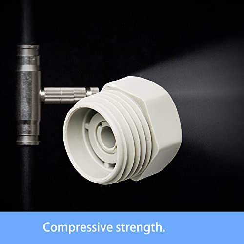 Aopin Garden Lawn Misting Nozzles PP 2mm / 0.079" Atomizing Mister Sprayer Nozzle Suitable For Outdoor Cooling, Garden Irrigation, Fountain, Crop Nutrient Injection, Greenhouse 4 Pcs