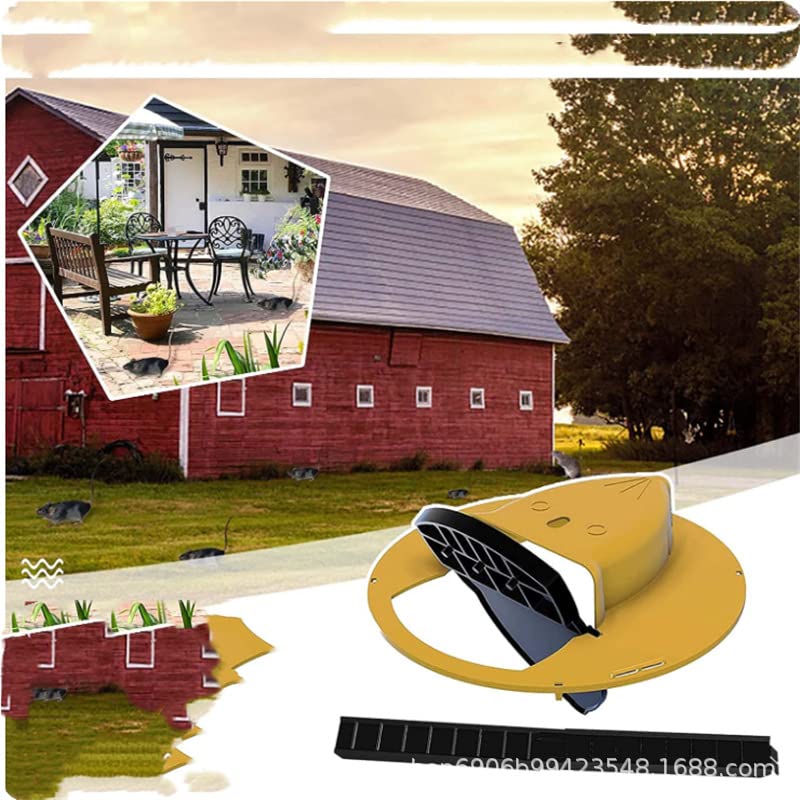 Mouse Trap - Bucket Mouse Traps,Automatic Reset Flip and Slide Bucket Lid Mouse Trap |Humane or Lethal|Reusable|Auto Reset | Indoor Outdoor|5 Gallon Bucket Compatible|3 Pack