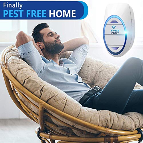 Ultrasonic Pest Repeller Rodent Deterrent Ultrasound Electric Device Get Away -2 Pack Roach Bed Bug Mouse Rodent Mosquito Cockroach Fruit