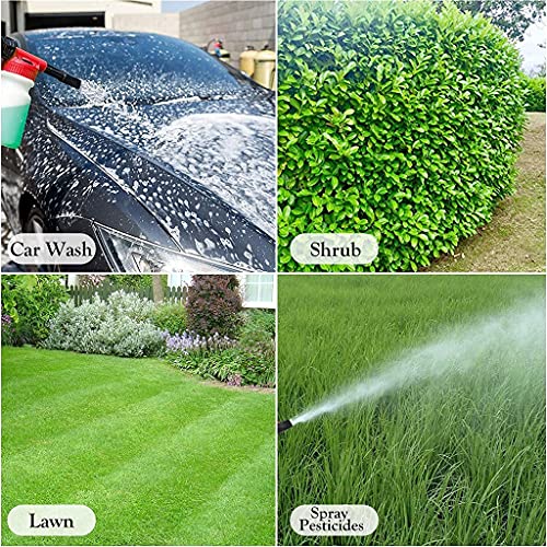 YFQHDD Car Wash Foam Gun Water Gun Jet Garden Washer Hose Wand Nozzle Sprayer Watering Spray Sprinkler Cleaning Tool
