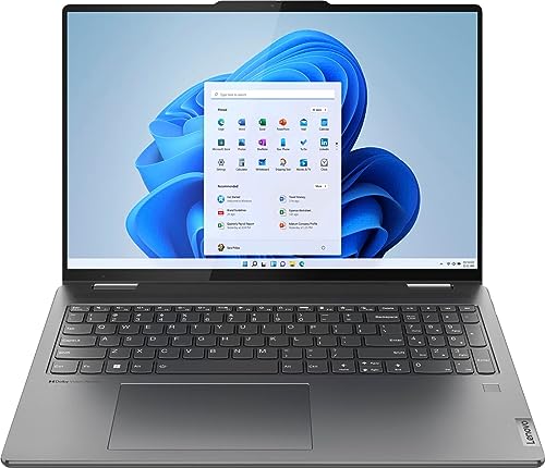 Lenovo Yoga 7i 2-in-1 Laptop 16" WUXGA IPS Touchscreen 13th Gen Intel 10-Core i5-1335U (>i7-1255U) 8GB RAM 1TB SSD Backlit Fingerprint Reader Thunderbolt Win11 Gray + HDMI Cable