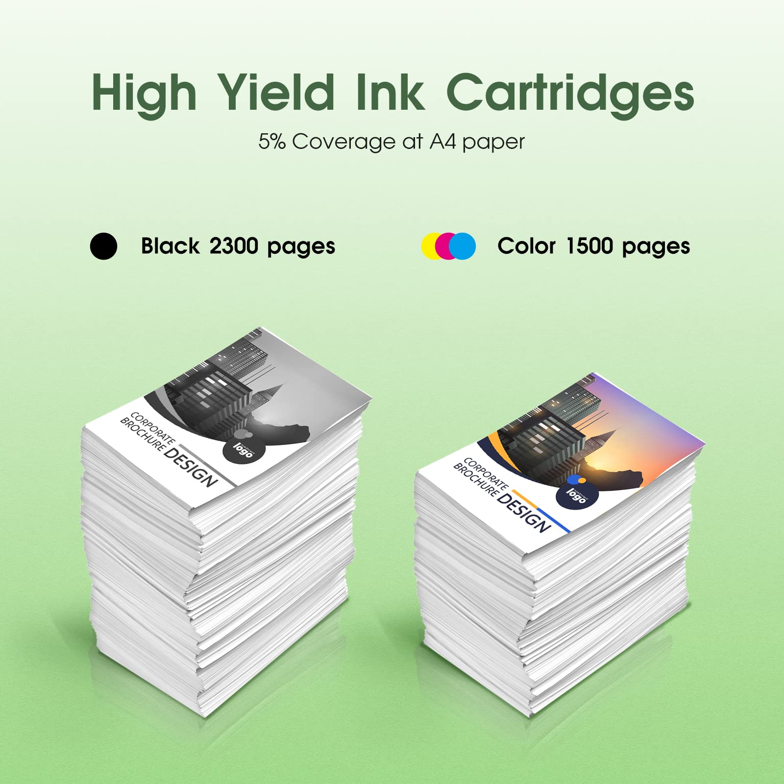 950XL Ink Cartridges Replacement for HP 950XL 951XL Combo Pack Use with HP OfficeJet Pro 8600 8610 8620 8100 8630 8660 8640 8615 8625 276DW 251DW 271DW Printer (4-Pack)