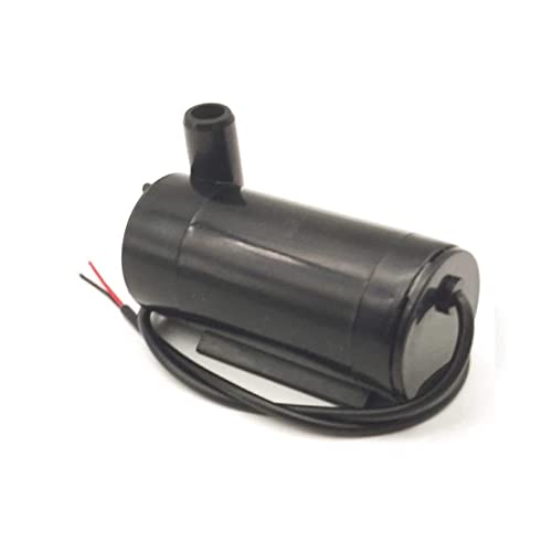 SazkJere 8pcs Micro Submersible Mini Water Pump DC 3V 5V Horizontal Aquarium Water Pump Low Noise for Fish Tank Pond Fountain Hydroponics Garden (Black)