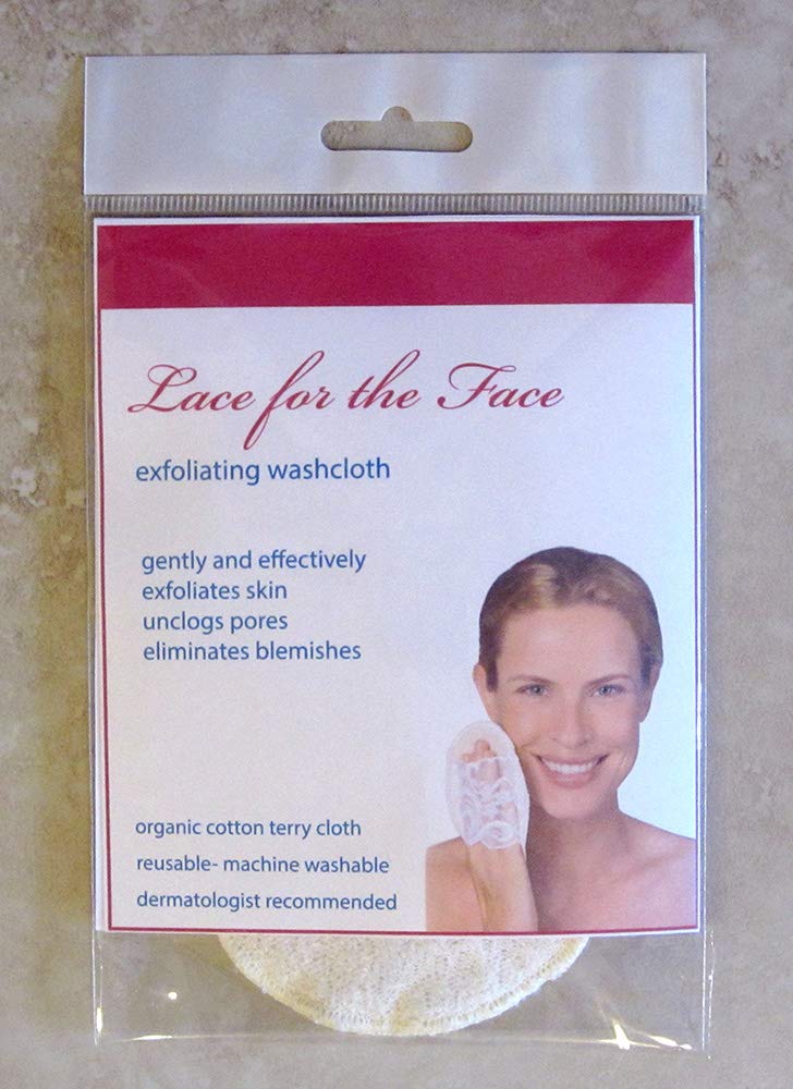 Lace For The Face | Microdermabrasion Cloth for Face | Skin Exfoliating Pore Opening Face & Body Scrub Cloth | 2 cloths per package