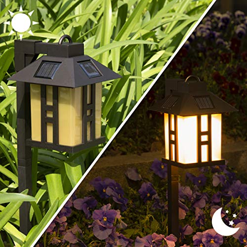 SOLPEX Solar Garden Lights, Garden Lights Solar Powered, Waterproof Solar Yard Lights for Lawn, Patio, Yard, Pathway, Walkway and Driveway(2 Pack, Warm White)