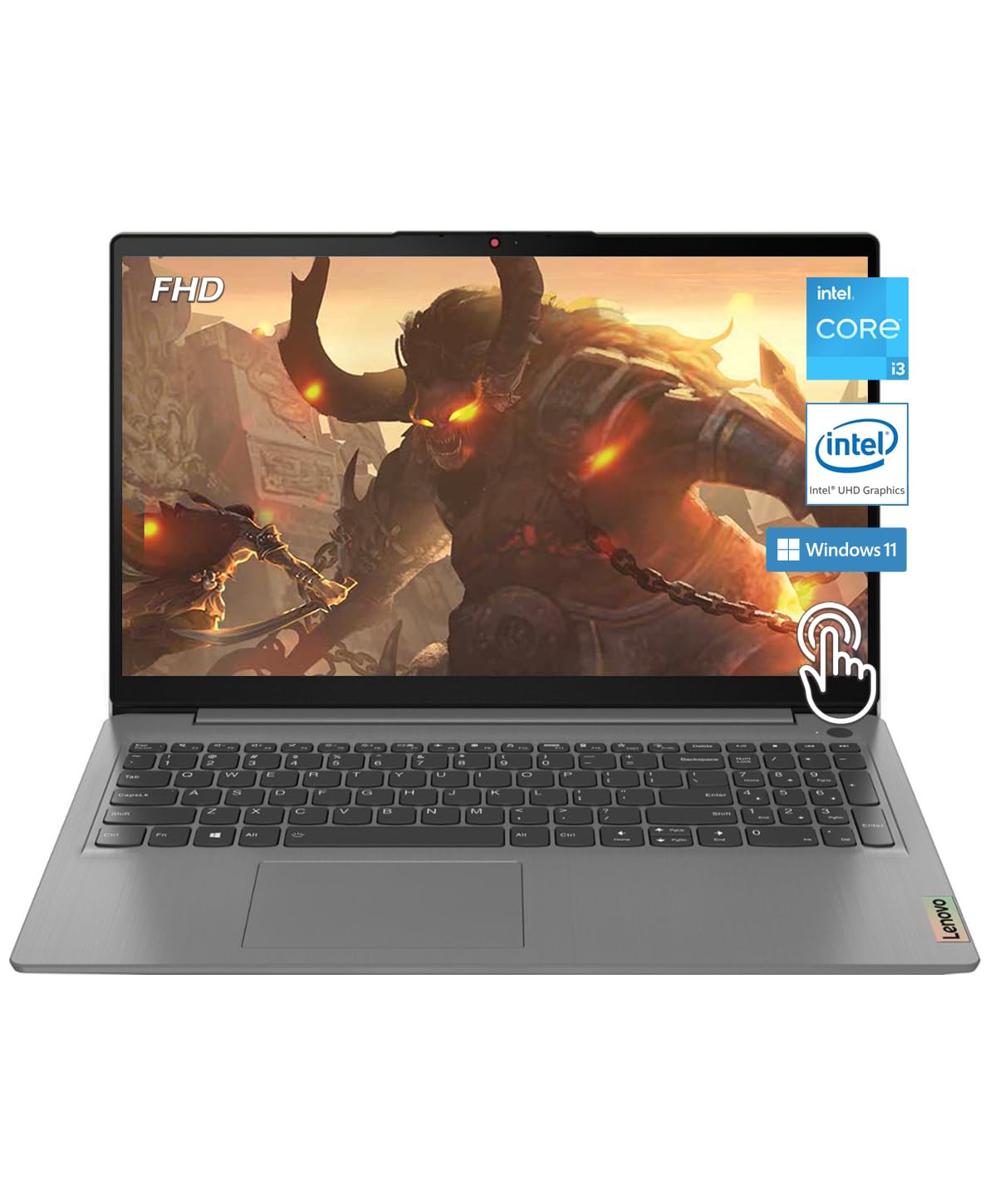 Lenovo Ideapad 15.6" HD Laptop, Athlon Silver 3050U (Beats i3-1005G1) Dual-core Processor, 8GB RAM, 128GB SSD, WiFi, Webcam, Bluetooth, Win 11 S, Cloud Grey, TGC Accessories