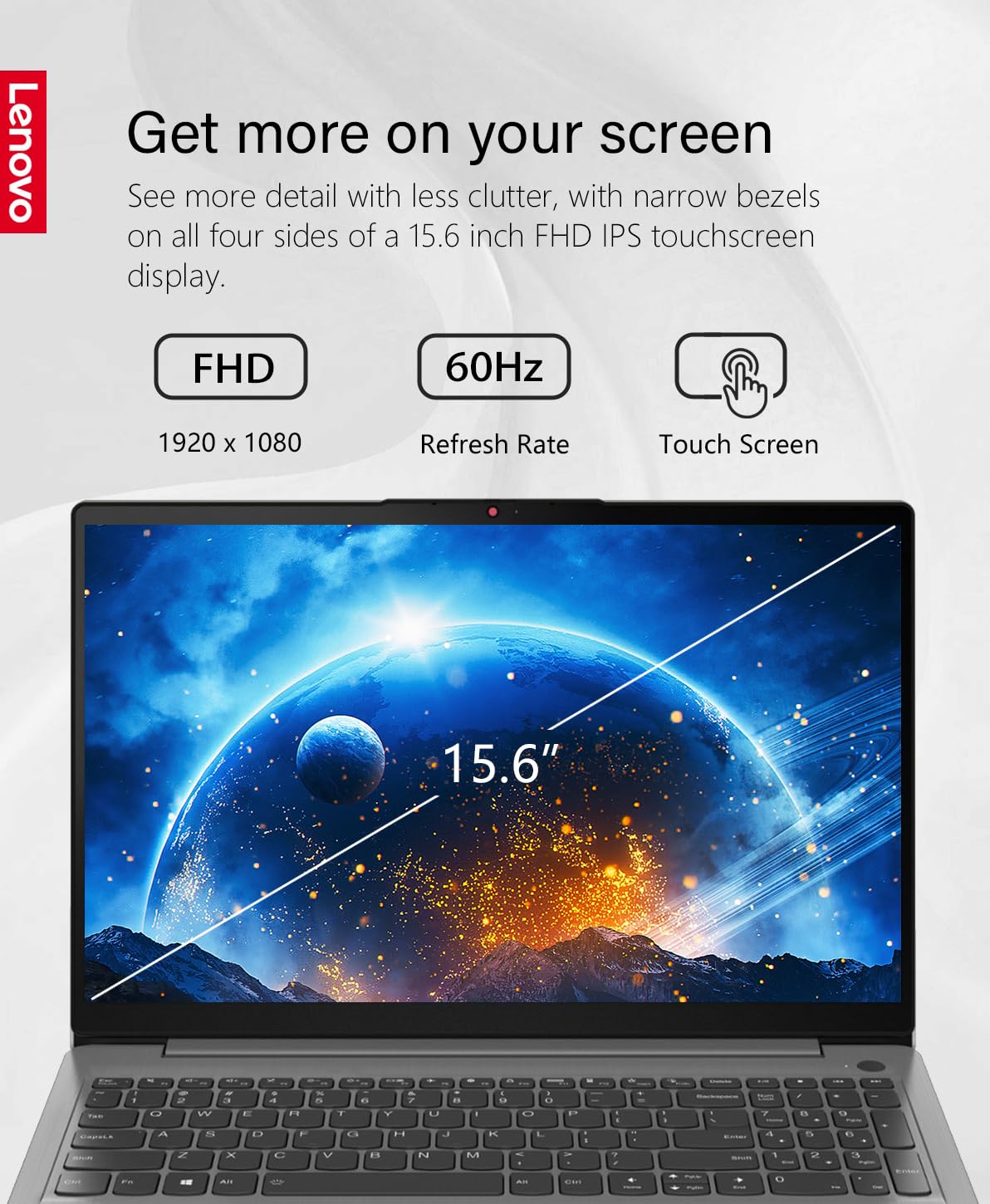 Lenovo Ideapad 15.6" HD Laptop, Athlon Silver 3050U (Beats i3-1005G1) Dual-core Processor, 8GB RAM, 128GB SSD, WiFi, Webcam, Bluetooth, Win 11 S, Cloud Grey, TGC Accessories