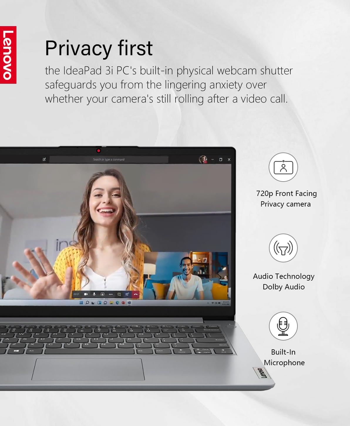 Lenovo Ideapad 15.6" HD Laptop, Athlon Silver 3050U (Beats i3-1005G1) Dual-core Processor, 8GB RAM, 128GB SSD, WiFi, Webcam, Bluetooth, Win 11 S, Cloud Grey, TGC Accessories
