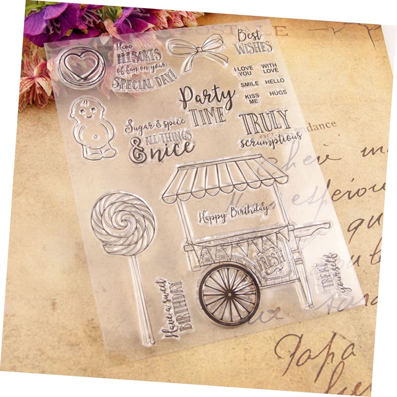 HEALEEP Stamp Sheets Christmas Scrapbook s DIY Scrapbooking Supplies Cling s Clear s Making Supplies Transparent s Postage s Upholstery Supplies Account Finished Chapter Ink Stamps