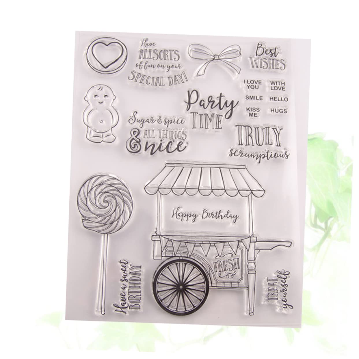 HEALEEP Stamp Sheets Christmas Scrapbook s DIY Scrapbooking Supplies Cling s Clear s Making Supplies Transparent s Postage s Upholstery Supplies Account Finished Chapter Ink Stamps