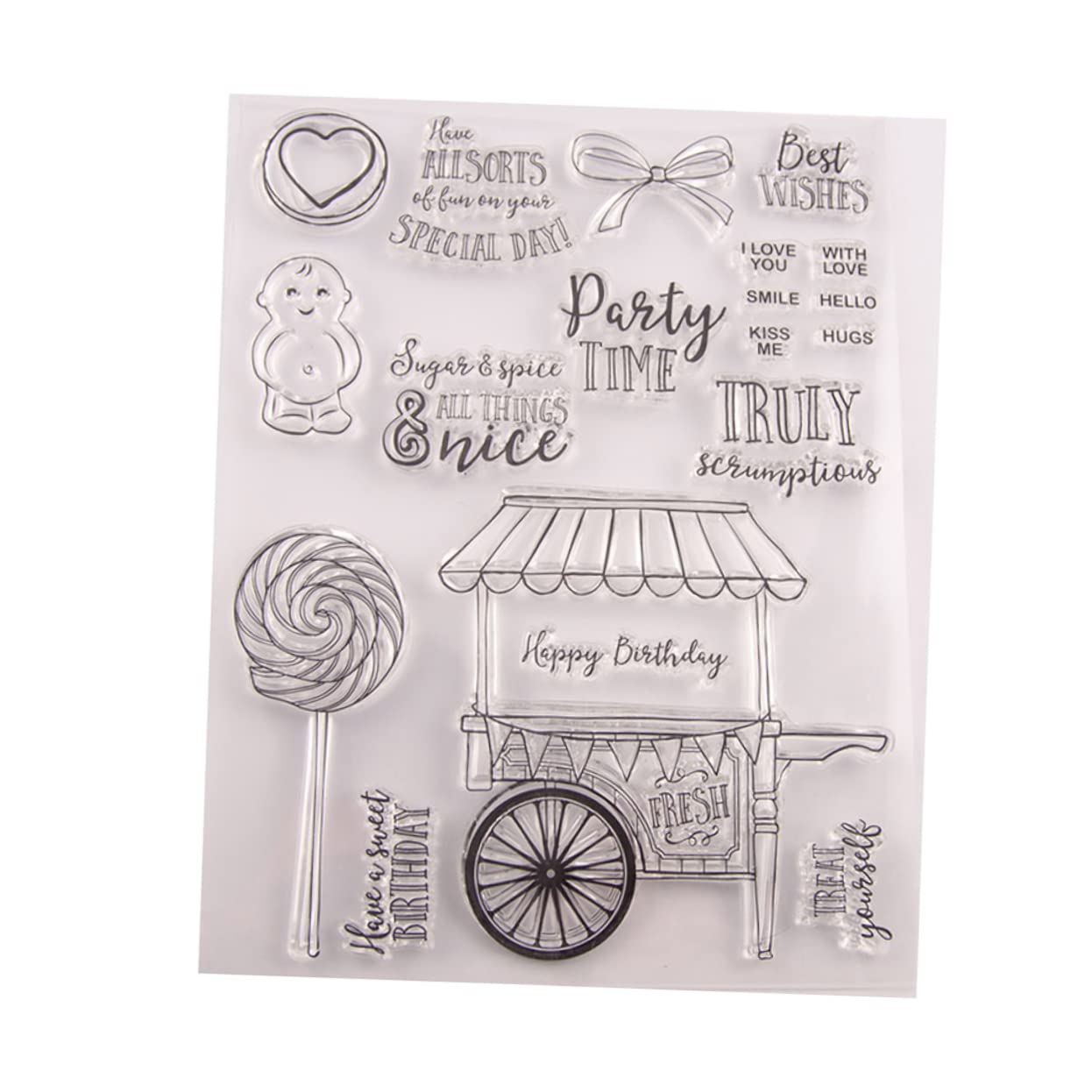 HEALEEP Stamp Sheets Christmas Scrapbook s DIY Scrapbooking Supplies Cling s Clear s Making Supplies Transparent s Postage s Upholstery Supplies Account Finished Chapter Ink Stamps