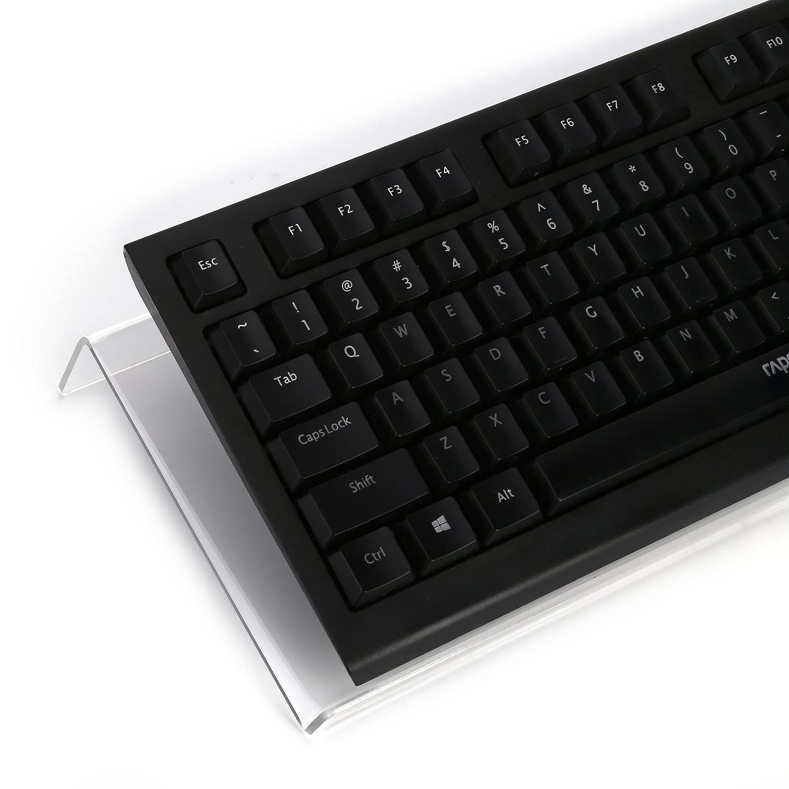 Keyboard Holder, Keyboard Tray, Acrylic Computer Keyboard Stand Transparent Keyboard Holder for Office Home School Keyboard Supplies