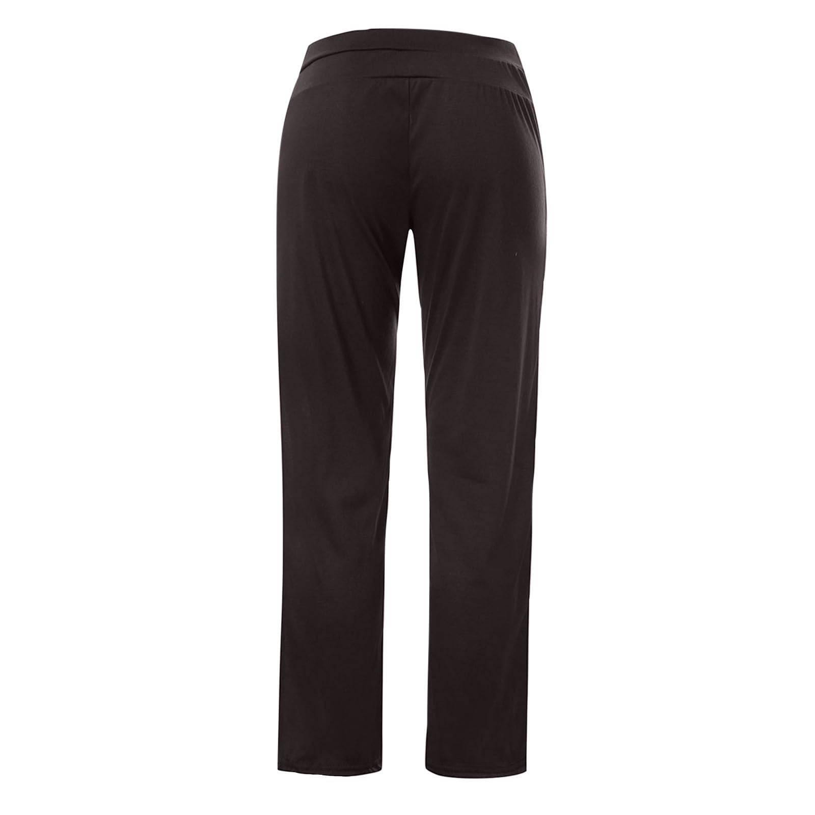 Sweatpants Women Drawstring Elastic Waist Loose Fit Crop Straight Pants Running Workout Casual Trousers