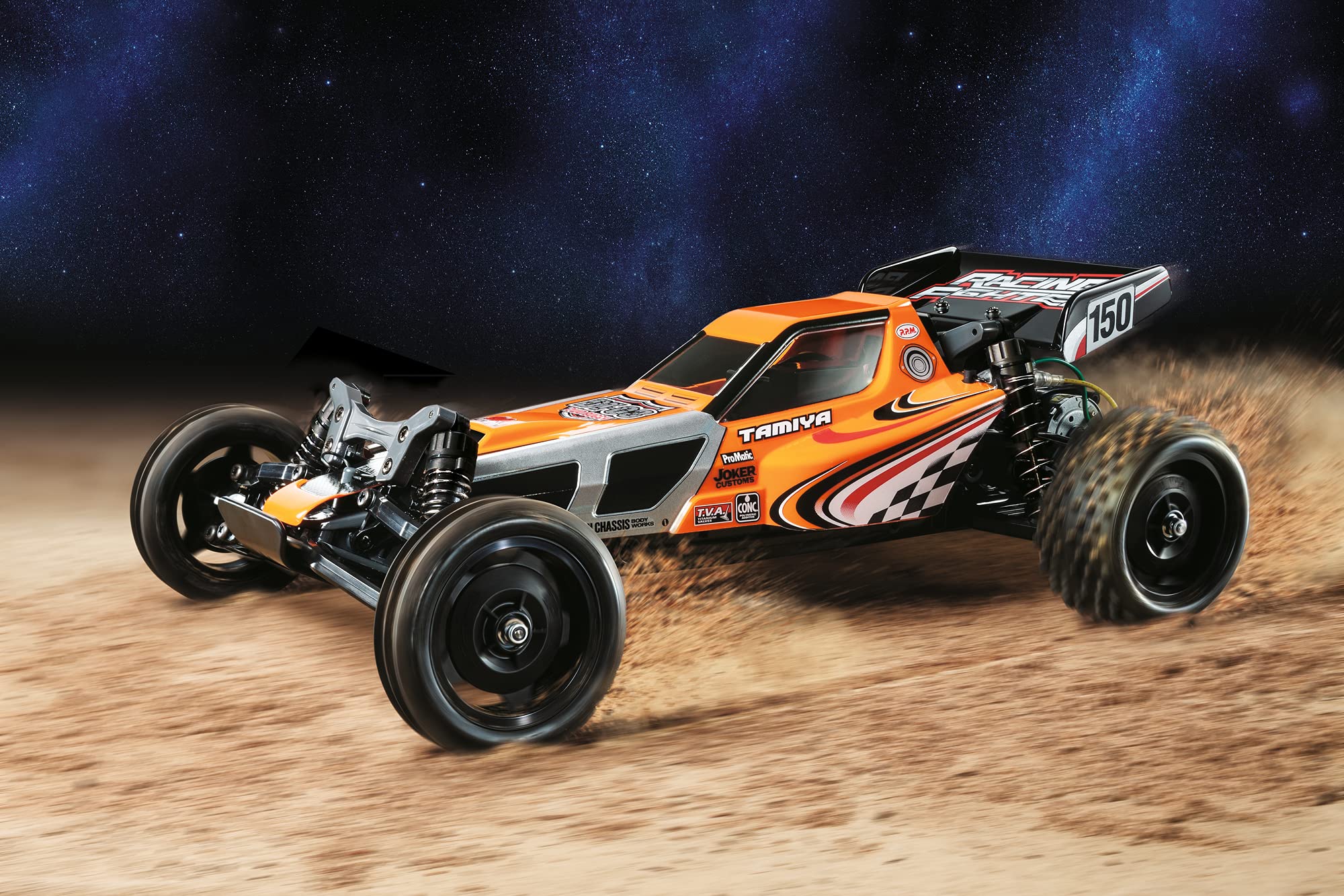 Tamiya America, Inc 1/10 Racing Fighter 2WD Off-Road Buggy DT03 Kit, TAM58628