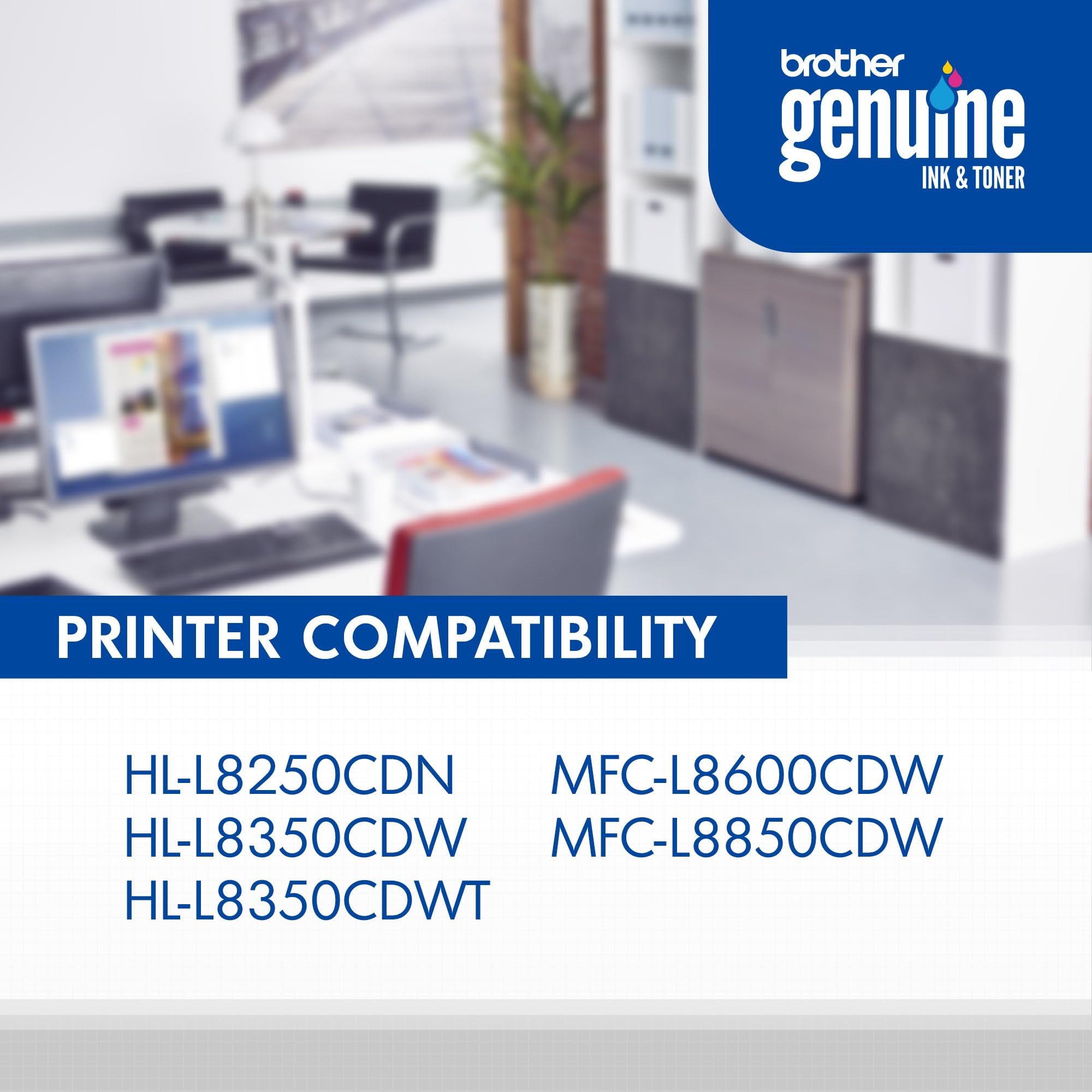 Brother TN-331C DCP-L8400 L8450 HL-L8250 L8350 MFC-L8600 L8650 L8850 Toner Cartridge (Cyan) in Retail Packaging.