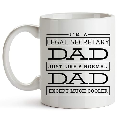 Coffee Mug Legal Secretary Dad Mug, 11 Ounces, Funny Legal Secretary Dad Coffee Cup 3jj5xt 320959