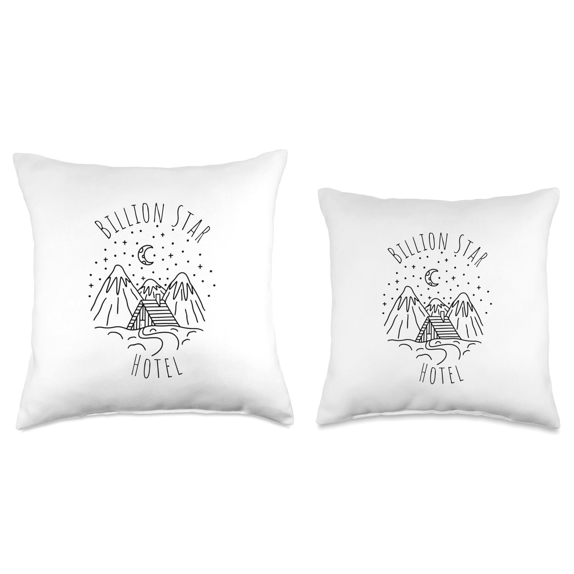 Nature Explorer Billion Star Hotel Camping Graphic Throw Pillow, 16x16, Multicolor