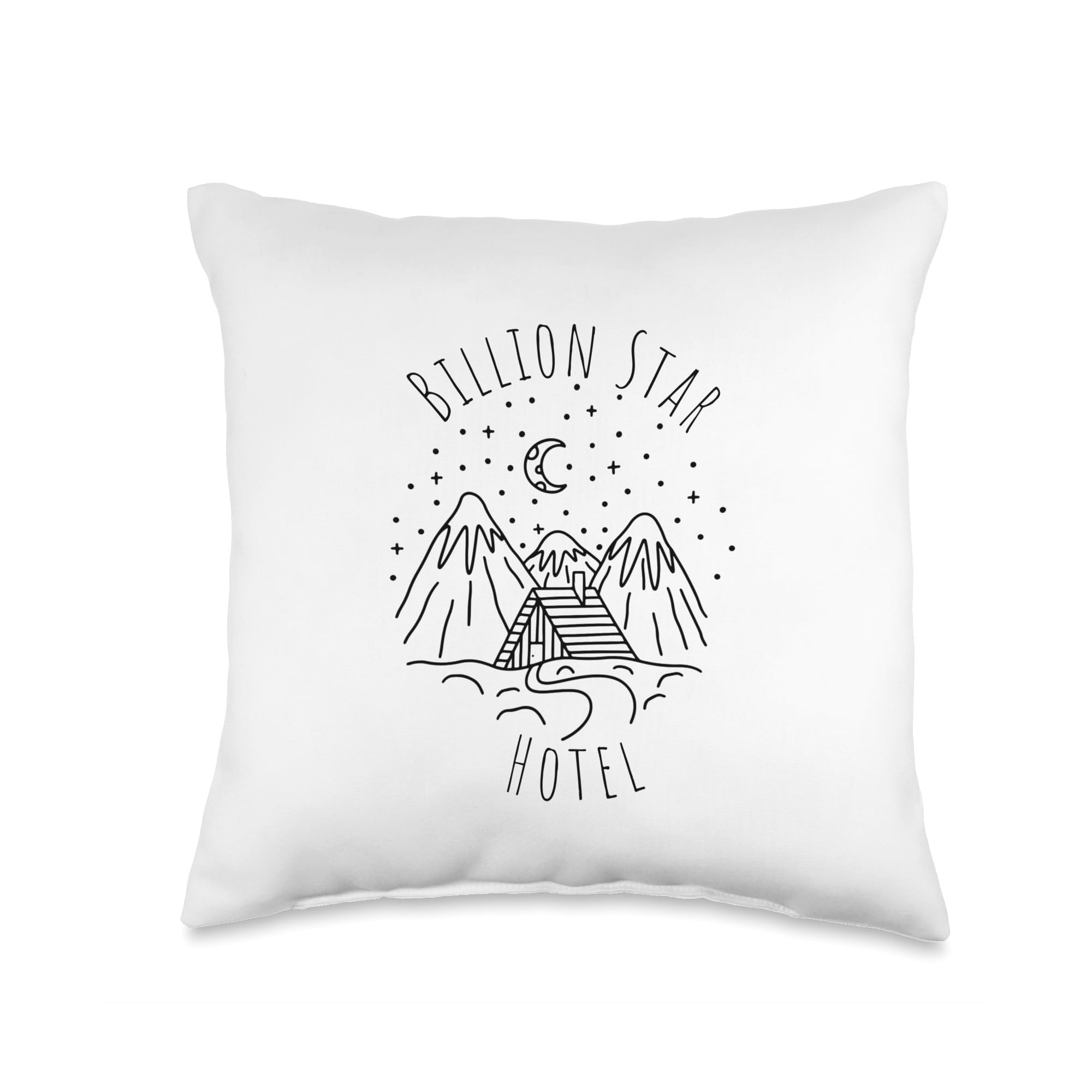 Nature Explorer Billion Star Hotel Camping Graphic Throw Pillow, 16x16, Multicolor