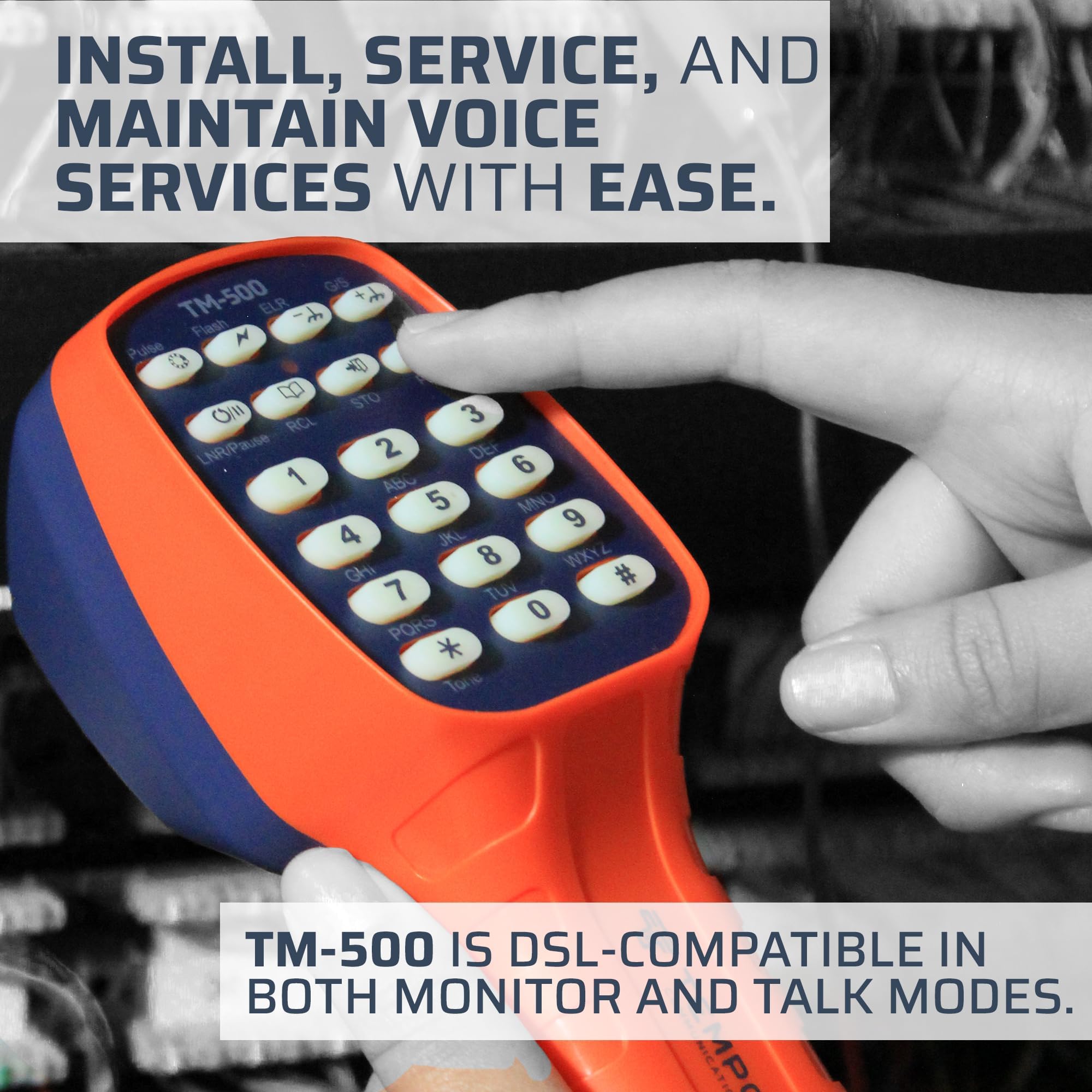 Tempo Communications TM-500 Butt Set/Lineman Telephone Test Set - Professional Grade (Latest Model)