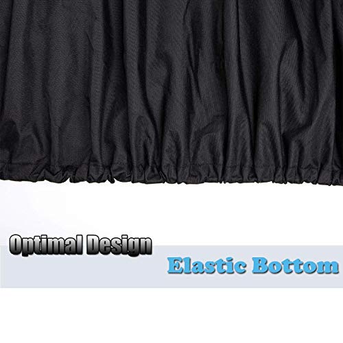 Himal Outdoors Pro Lawn Mower Cover - Heavy Duty 600D Polyester Oxford, Waterproof, UV Resistant, Universal Size Tractor Cover Fits Decks up to 54’’ with Storage Bag, Black