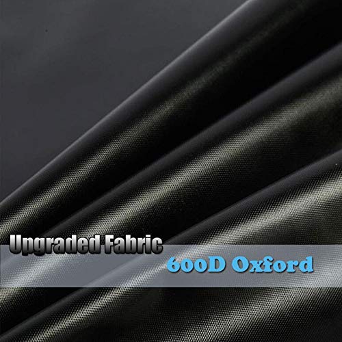 Himal Outdoors Pro Lawn Mower Cover - Heavy Duty 600D Polyester Oxford, Waterproof, UV Resistant, Universal Size Tractor Cover Fits Decks up to 54’’ with Storage Bag, Black