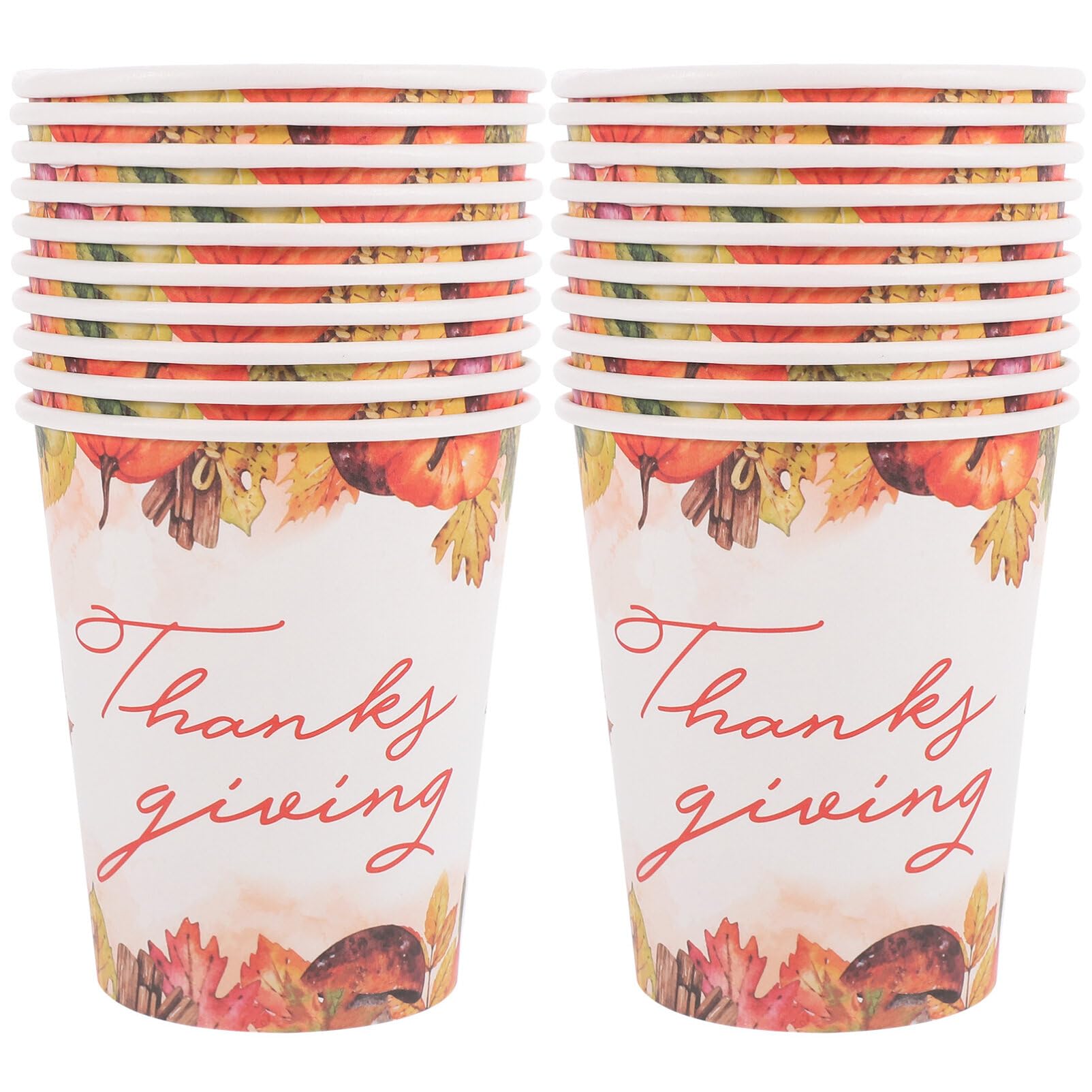 Kichvoe 20pcs Office Water Cup Fall Party Paper Cups Office Paper Cup Thicken Paper Water Cups Thanksgiving Paper Cups Paper Ice Cream Cups Paper Water Holder Paper Cup for Drinking
