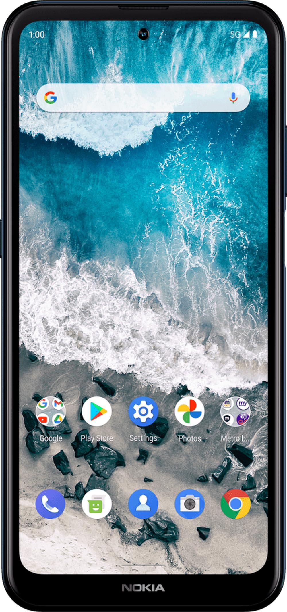 Nokia X100 | 5G Smartphone | 4GB / 128GB | 6.7" Display | 48MP Android Smartphone - for T-Mobile Only | Midnight Blue (Renewed)