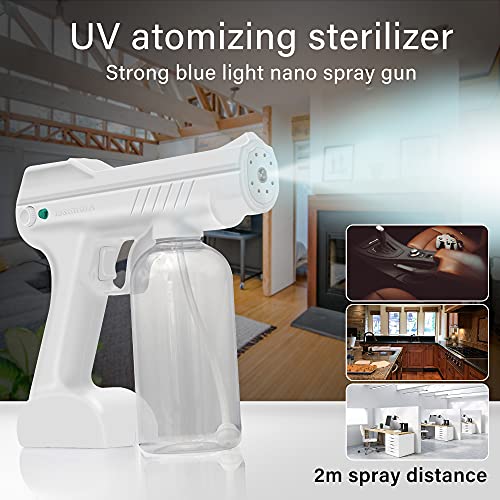 YIESERRA Steam Gun, Handheld Rechargeable Nano Atomizer 27oz Large Capacity ULV Electric Sprayer Nozzle Adjustable Fogger for Home, Office, School or Gardenā¦