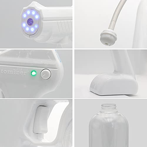 YIESERRA Steam Gun, Handheld Rechargeable Nano Atomizer 27oz Large Capacity ULV Electric Sprayer Nozzle Adjustable Fogger for Home, Office, School or Gardenā¦