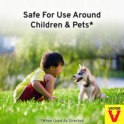 Victor M7002-2 Mole, Gopher, Vole, and Other Burrowing Animals Outdoor Repellent ,Yellow