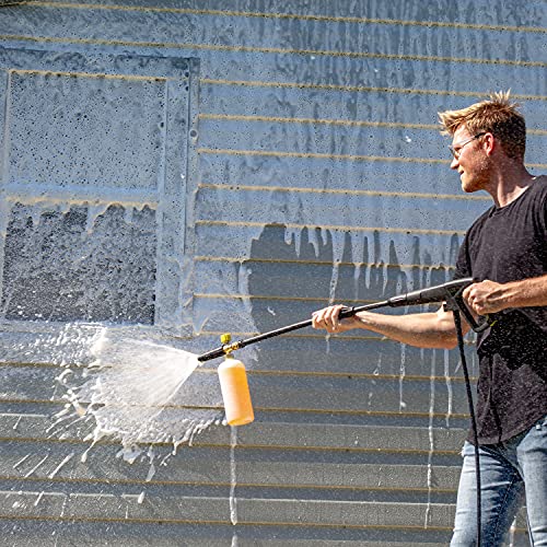 Sun Joe SPX-FC34-MXT Foam Cannon for SPX Series Electric Pressure Washers, 34 Oz, 1/4" Quick Connector, 5 Quick Connect Nozzle Tips, Fits Most Pressure Washers
