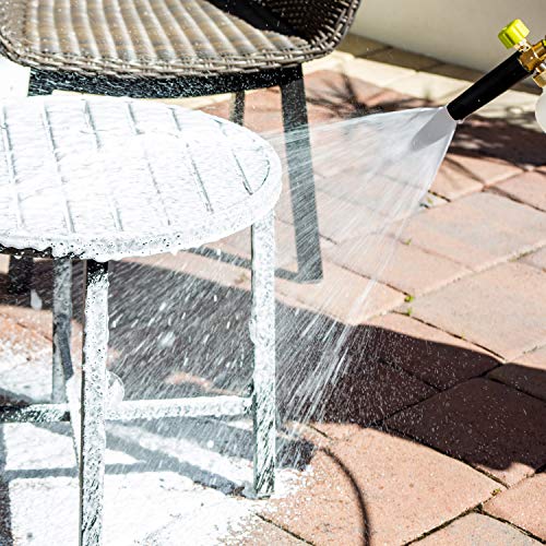 Sun Joe SPX-FC34-MXT Foam Cannon for SPX Series Electric Pressure Washers, 34 Oz, 1/4" Quick Connector, 5 Quick Connect Nozzle Tips, Fits Most Pressure Washers