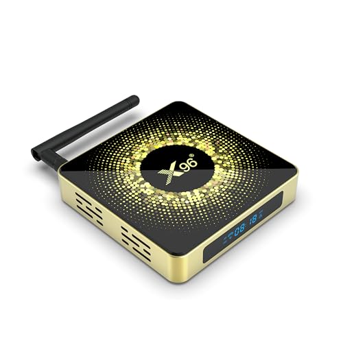 SHYSKY X96 X10 8K Ultra HD Android TV Box Android 11.0 Amlogic S928X LPDDR4 8GB RAM 64GB ROM WiFi6 1000M BT5.2 USB3.0 Support AV1 8K 60fps H.265 HDR Box with i8 Keyboard